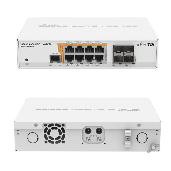 MikroTik Cloud Router Switch CRS112-8P-4S-IN - Digishop