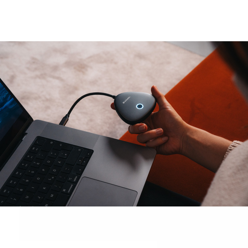 Verbatim Share My Screen USB-C Wireless Display Adapter 4K with Hub WDA-02 - Digishop