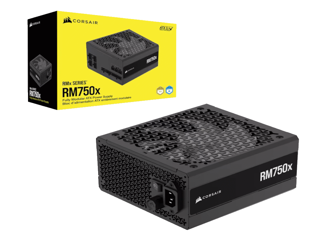 Napajanje Corsair RM750x, 750 Watt, ATX 3.1, Cybenetics GOLD Certified, Fully - Digishop